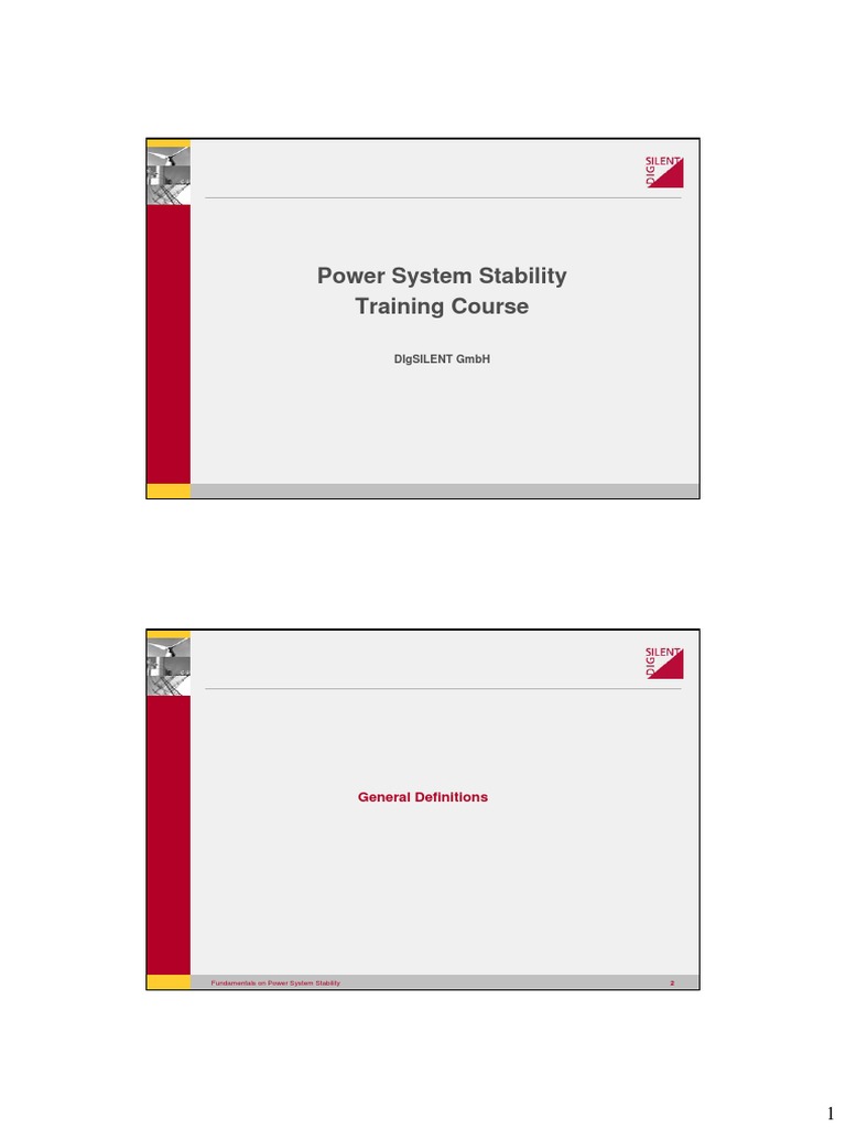 An Introduction to Fundamental Concepts of Power System Stability | PDF | Electric Power System ...