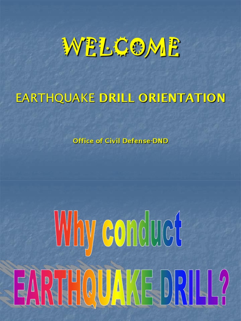 Earthquake Drill For Office | PDF | Emergency Evacuation | Earthquakes
