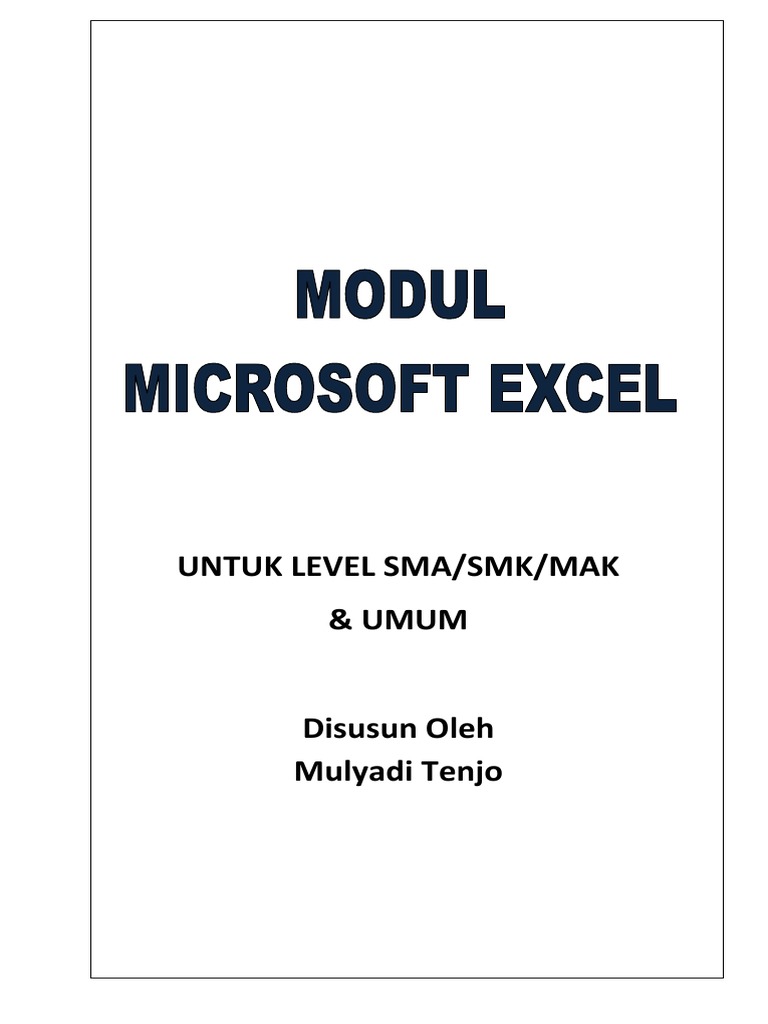 Modul Belajar Microsoft Excel Pemula | PDF
