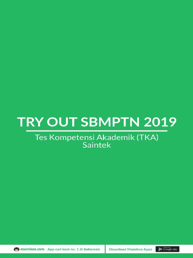 Soal TKA Saintek PDF | PDF