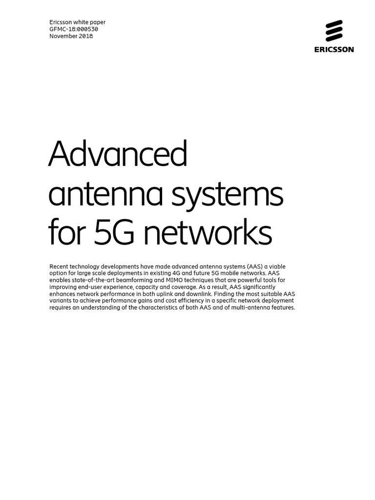 Advanced Antenna Systems For 5G Networks | PDF | Mimo | Antenna (Radio)