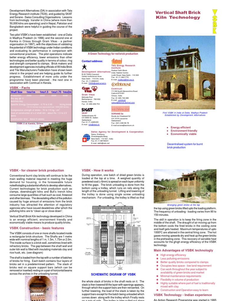 Vertical Shaft Brick Kiln Technology in India | PDF