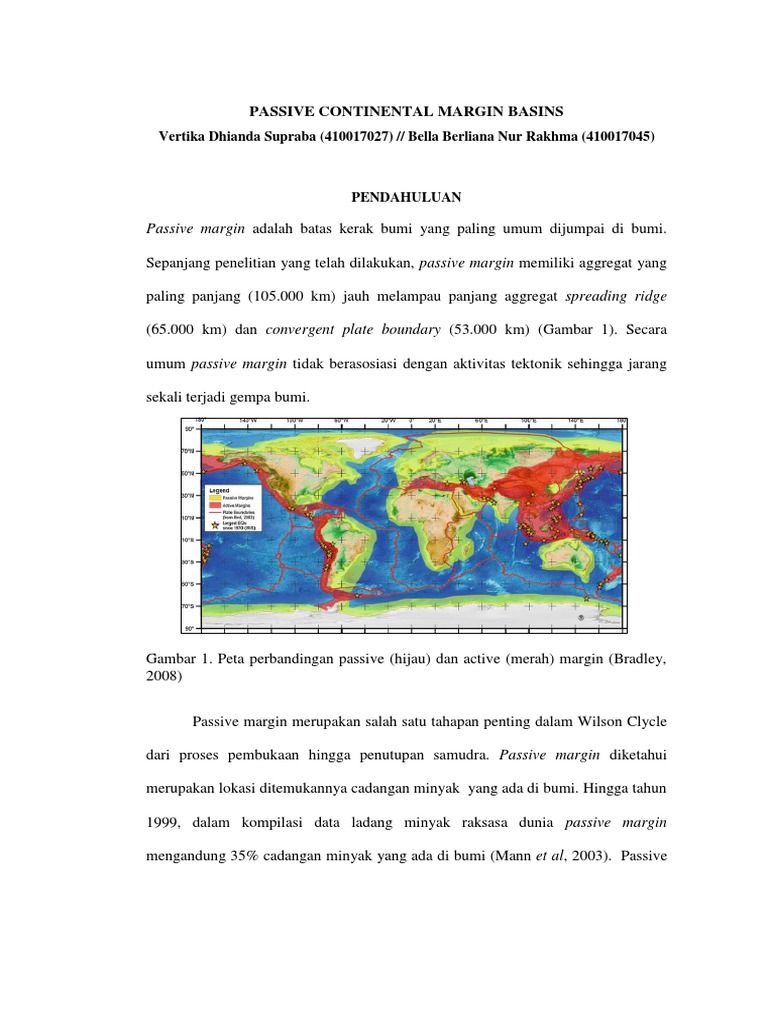 Passive Continental Margin | PDF