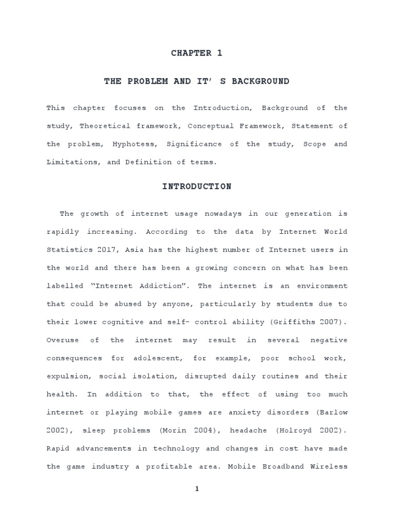 Chapter 1 Introduction Pdf Internet Access Adolescence