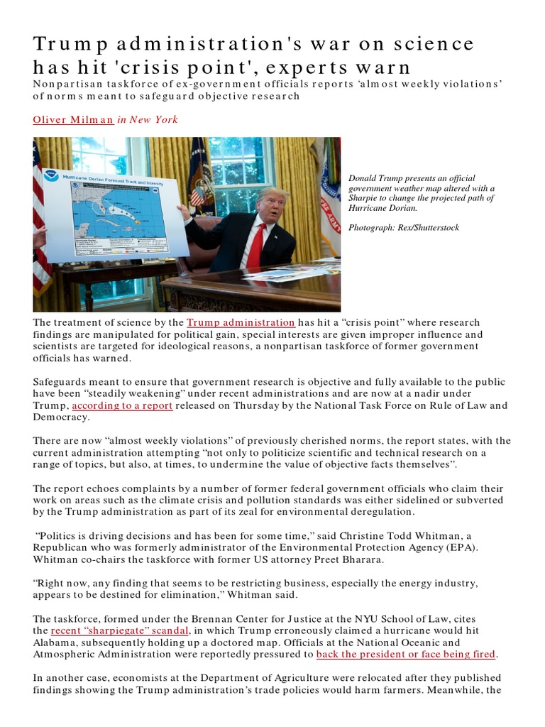 The War On Science | PDF | United States Environmental Protection ...