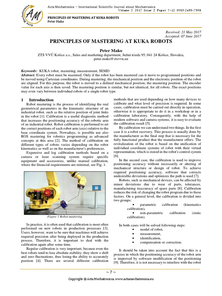 Kuka Semd | PDF | Calibration | Robot