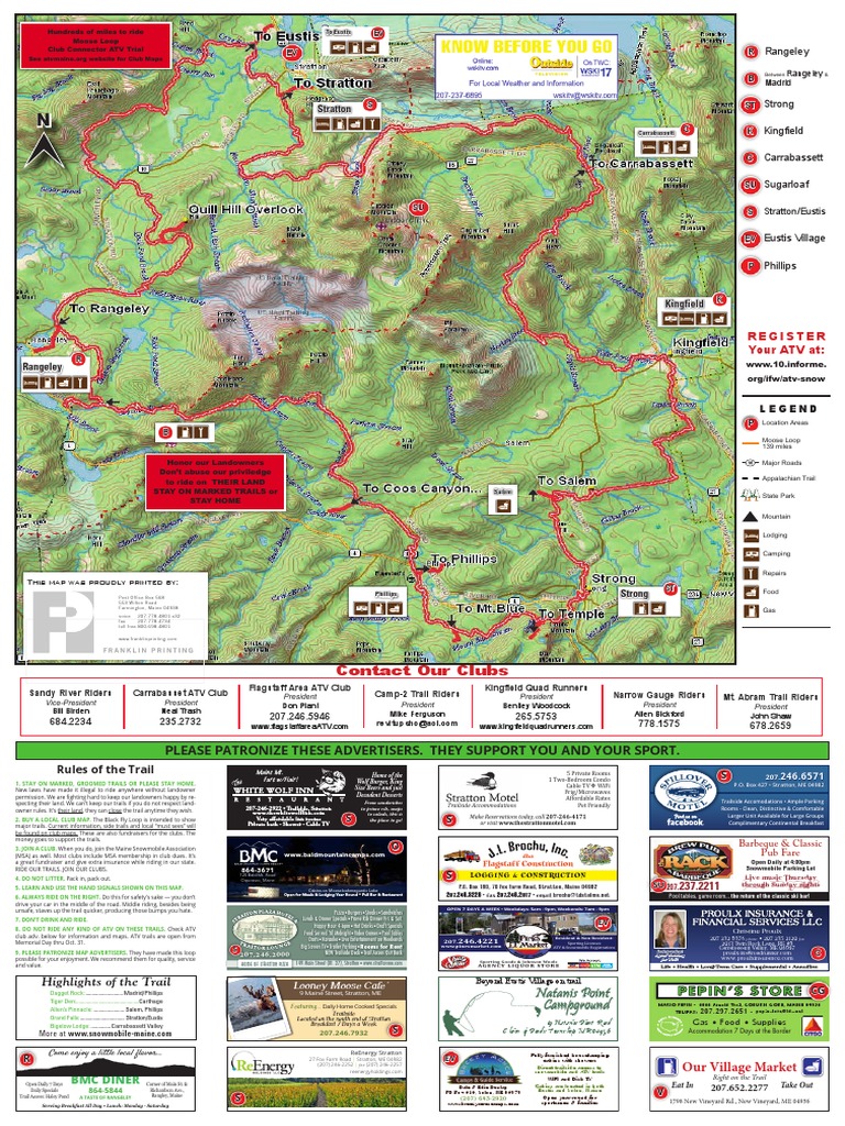 Moose Loop ATV Trail Map | PDF | Eating Behaviors Of Humans | Food And ...