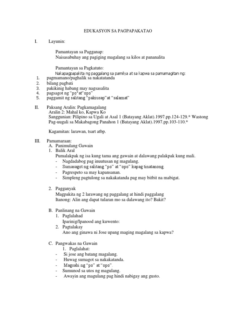 Lesson Plan in ESP | PDF