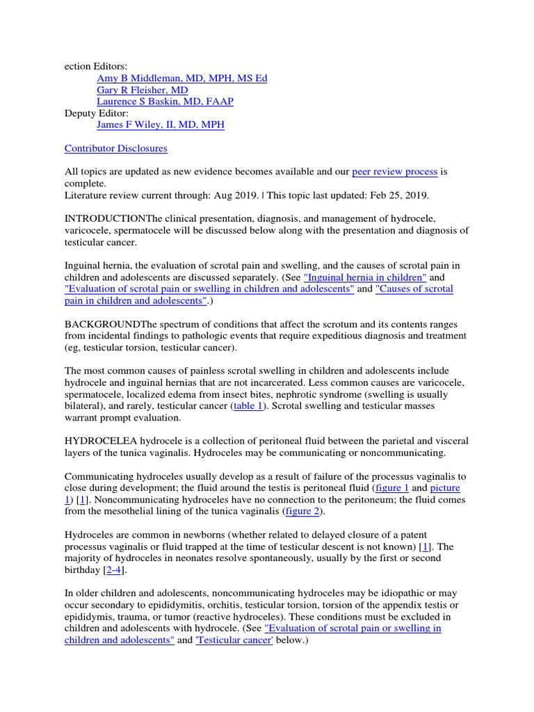 Scrotal Swelling | PDF | Diseases And Disorders | Medicine