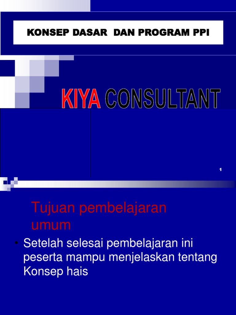 Konsep Dasar - Program PPI | PDF