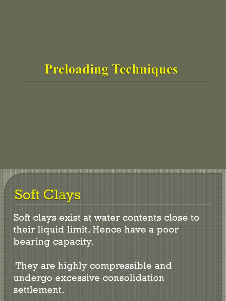 6-Design of Vertical Drains-30-Aug-2019Material I 30-Aug-2019 Preloading Technique | PDF | Civil ...