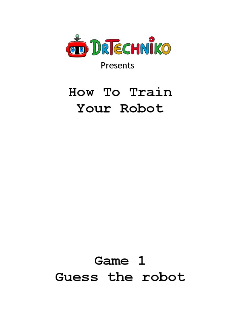 How To Train A Robot | PDF