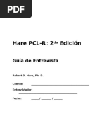 (PCL-R) Escala de Evaluación Hare Revisada | PDF | Psicopatía | Sicología