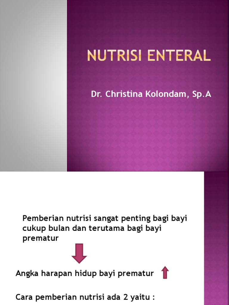 Nutrisi Enteral | PDF