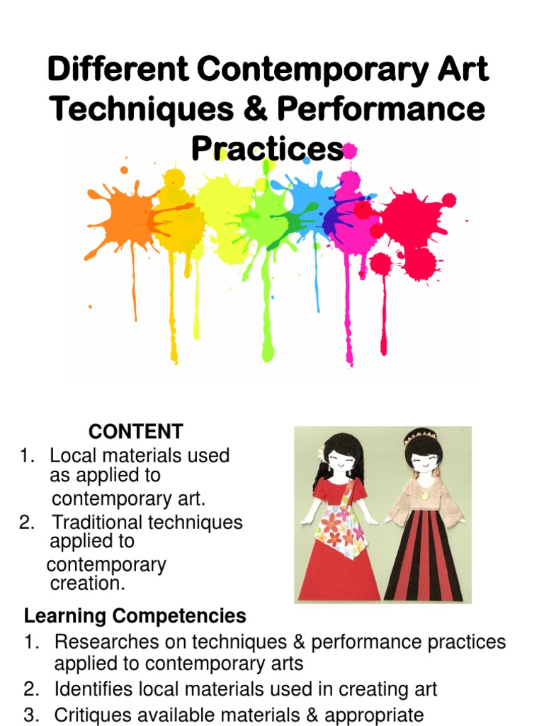 Contemporary Art Techniques & Practices | PDF | Contemporary Art ...