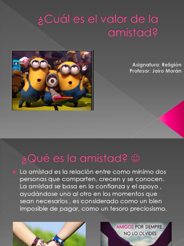 El Valor de la amistad.ppt