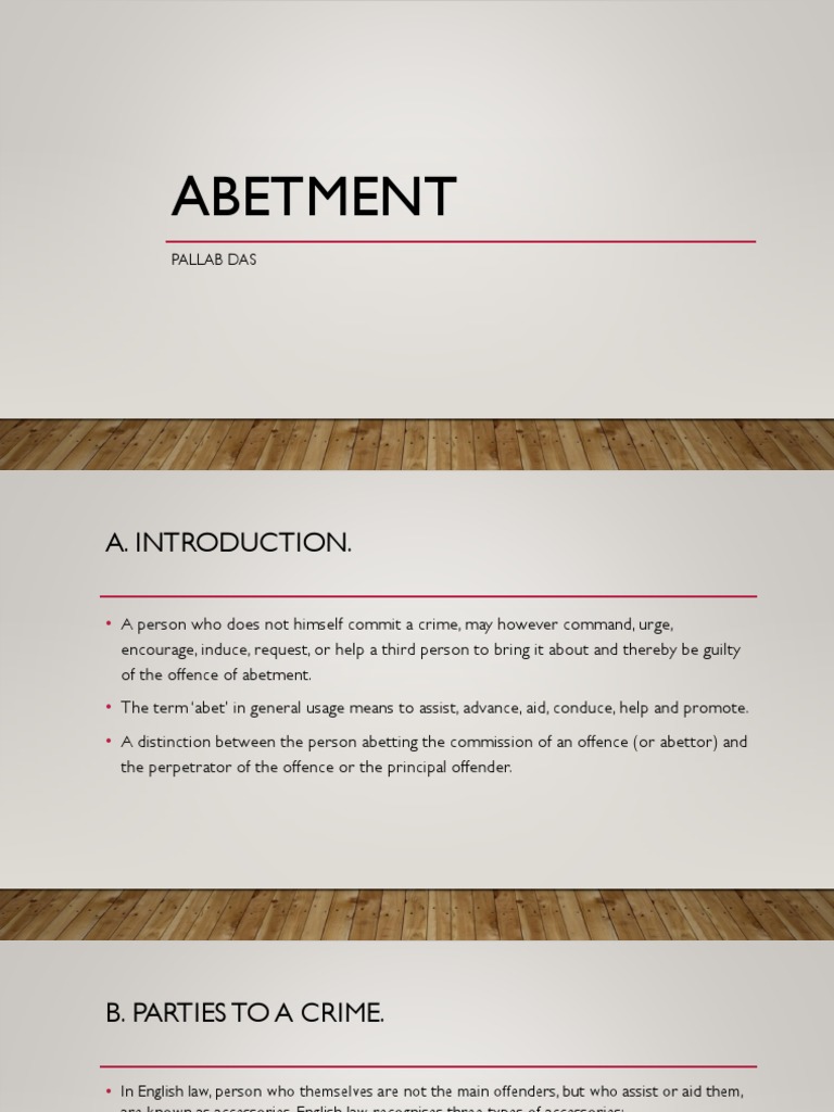 ABETMENT | PDF | Mens Rea | Conspiracy (Criminal)