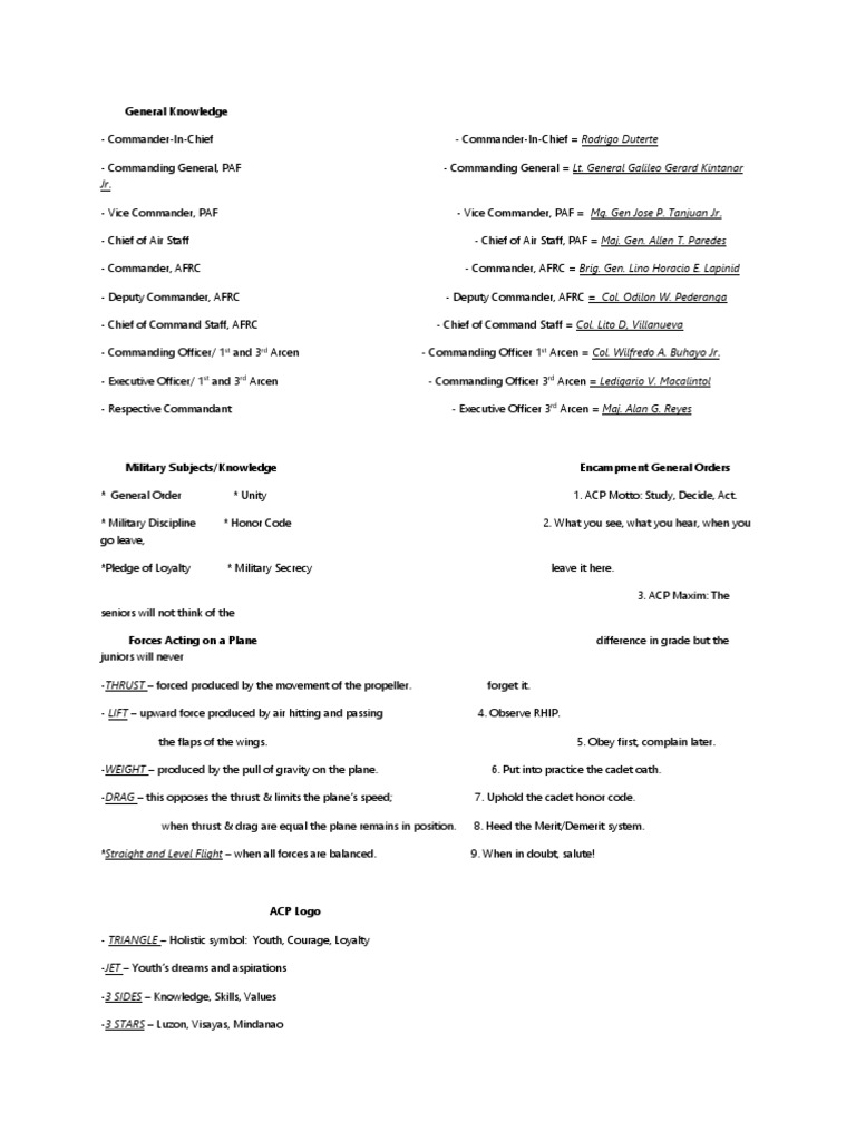 Acp Notes | PDF | Flight Control Surfaces | Empennage