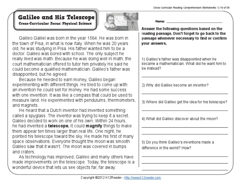 Galileo and His Telescope | PDF | Galileo Galilei | Telescope