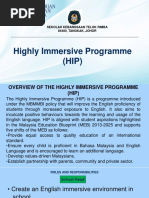 Highly Immersive Programme Overview | PDF | Teaching | Communication