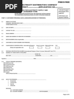 Zesco Customer Application Form | PDF | Payments | Fee