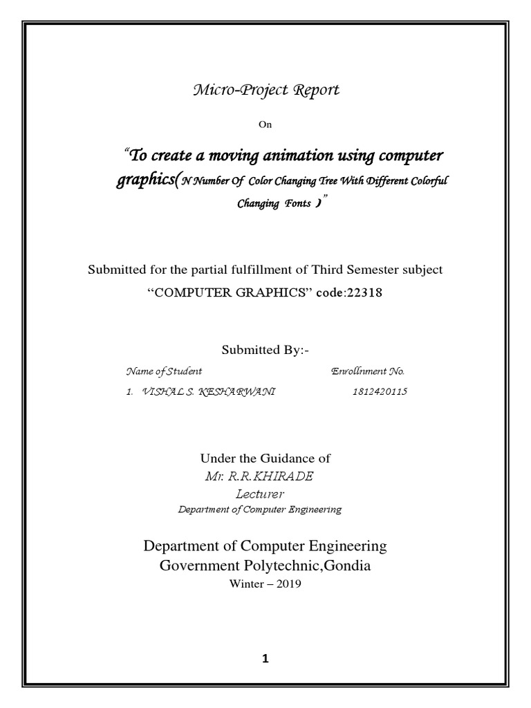 CGR Report | PDF | Computer Graphics | 2 D Computer Graphics