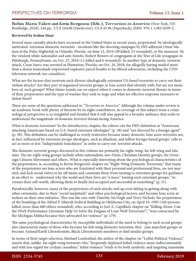 Understanding Domestic Terrorism In America A Comprehensive Analysis