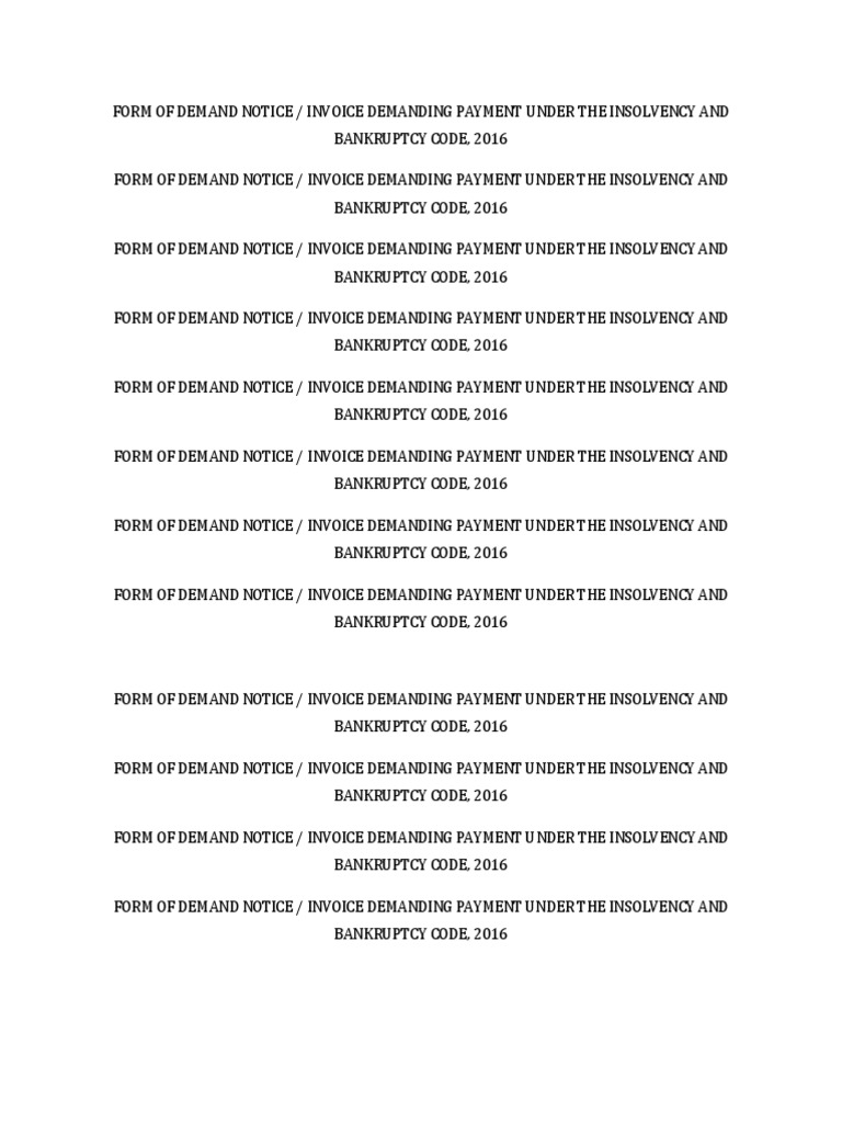 NCLT - Form | PDF | Bankruptcy | Personal Development