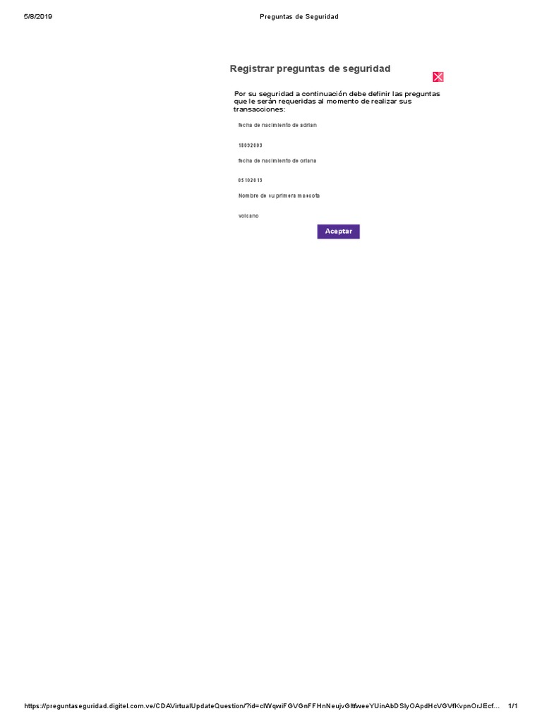 Preguntas de Seguridad PDF | PDF