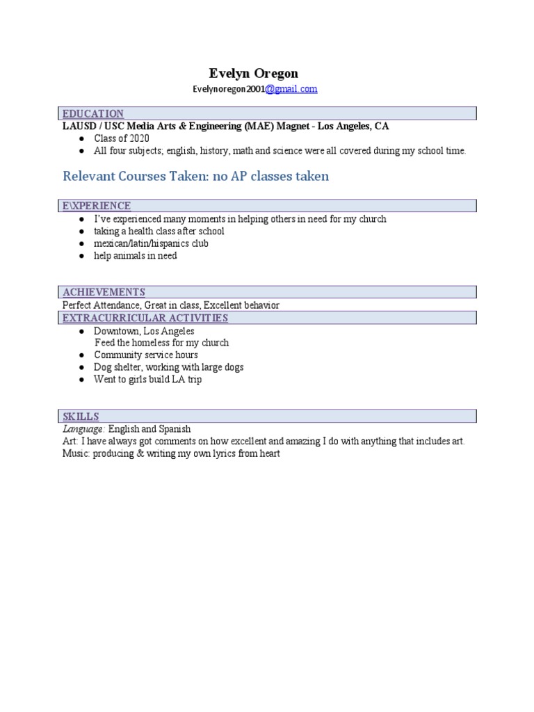 Evelyn Resume | PDF