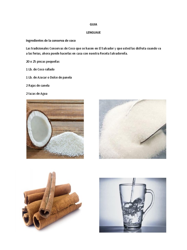 Guia Conserva de Coco | PDF | Coco | Comida y bebida