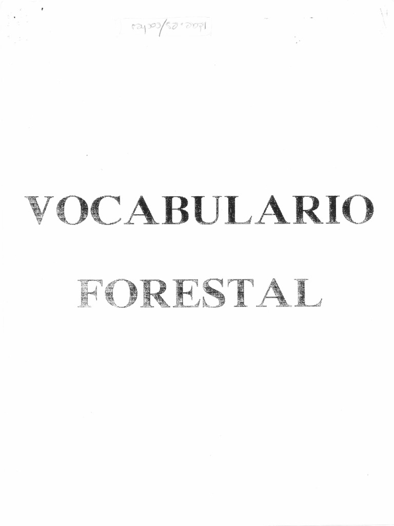 Glosario de Términos Forestales | PDF | Arboles | Plantas