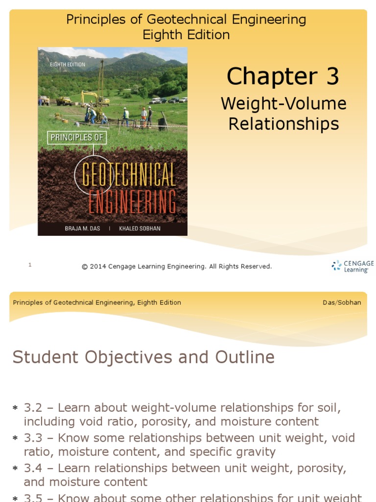 Weight-Volume Relationships: Principles of Geotechnical Engineering Eighth Edition | PDF ...