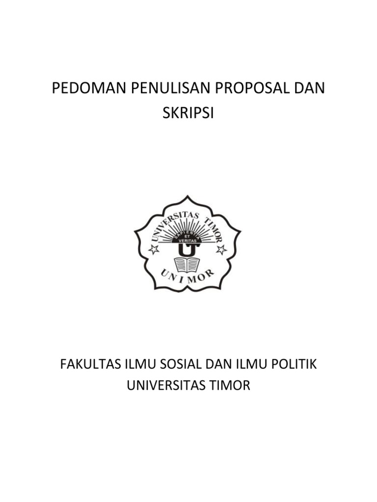 Pedoman Penulisan Proposal Dan Skripsi | PDF