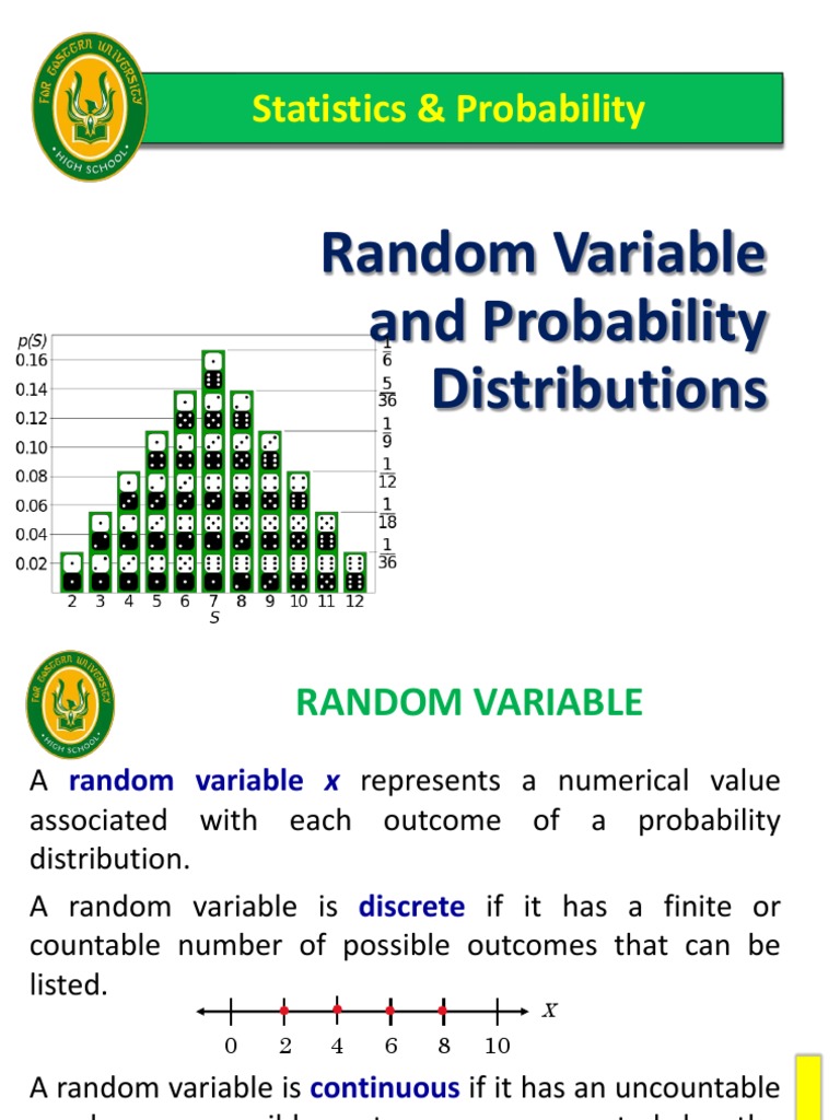 Random Variable and Probability Distribution | PDF | Random Variable | Expected Value