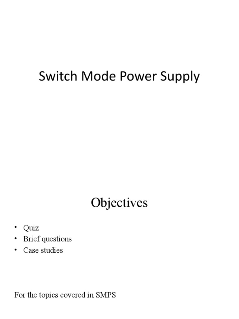 Smps | PDF | Rectifier | Power Supply