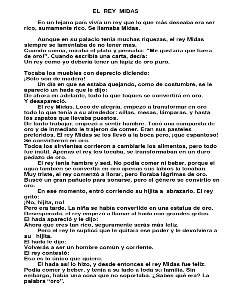 El Rey Midas | PDF
