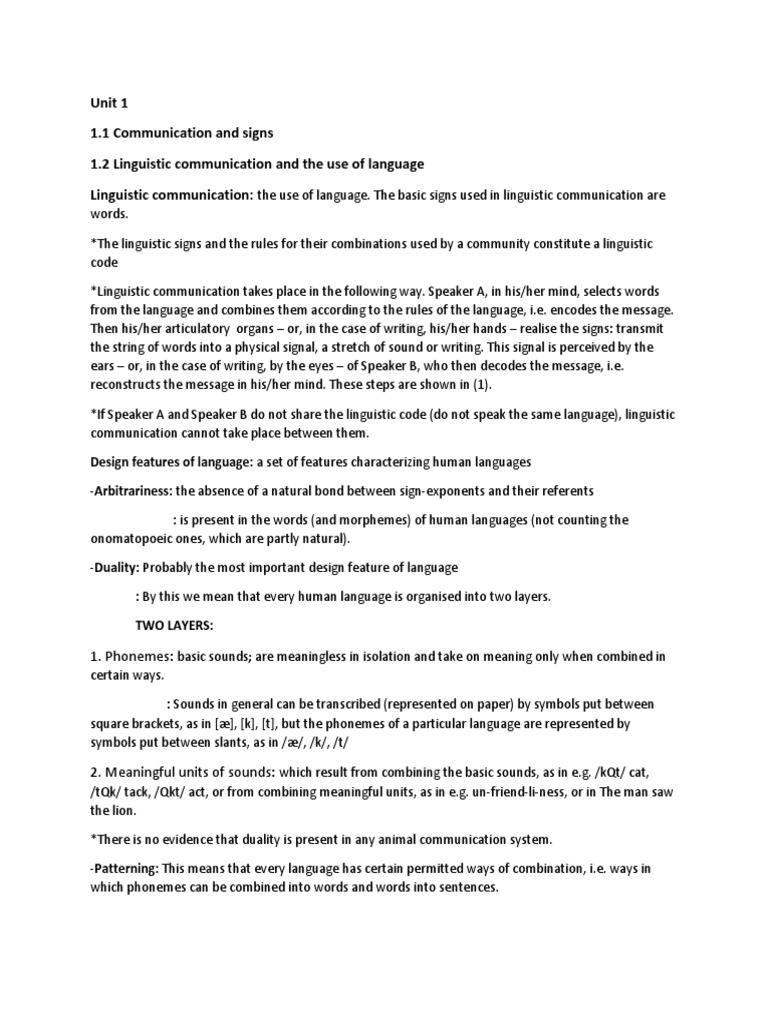 The Discrete Nature of Language and its Components | PDF | Stress ...