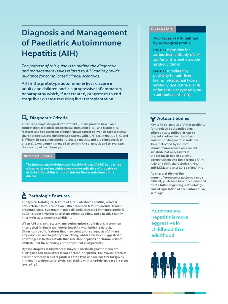 Diagnosis and Management of Paediatric Autoimmune Hepatitis AIH ...