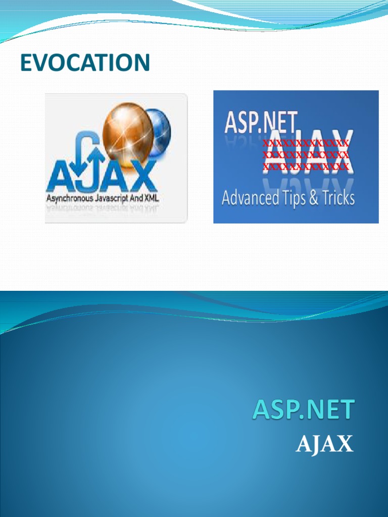 Evocation: XXXXXXXXXXXXX XXXXXXXXXXXXX XXXXXXXXXXXXX | PDF | Ajax (Programming) | World Wide Web