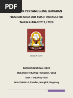 Contoh Laporan Pertanggungjawaban (LPJ) OSIS | PDF | Karier & Perkembangan