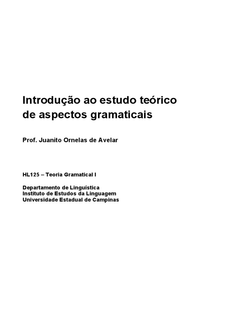 Teoria X Barra | PDF | Linguagem natural | Linguística