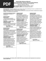 Bexar County Sample Ballot For Nov. 4, 2025 Election | PDF | Estado de ...