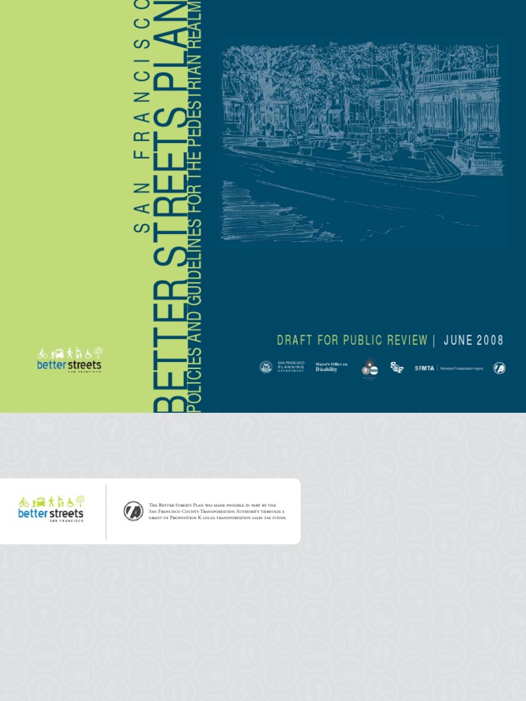 San Francisco Better Streets Plan Guide | PDF | Street | Traffic