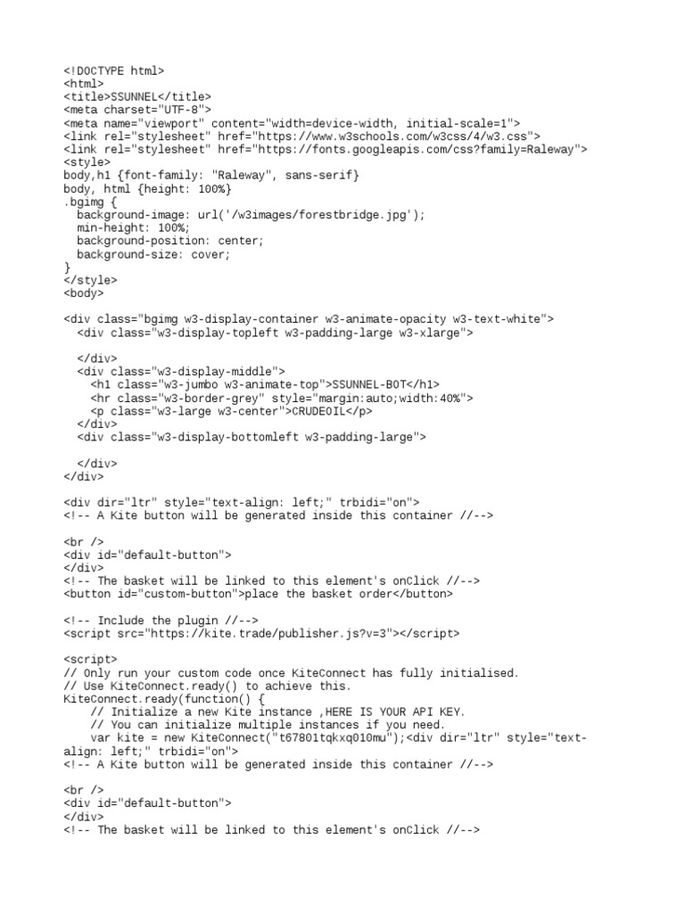 Auto Trading Botscript | PDF