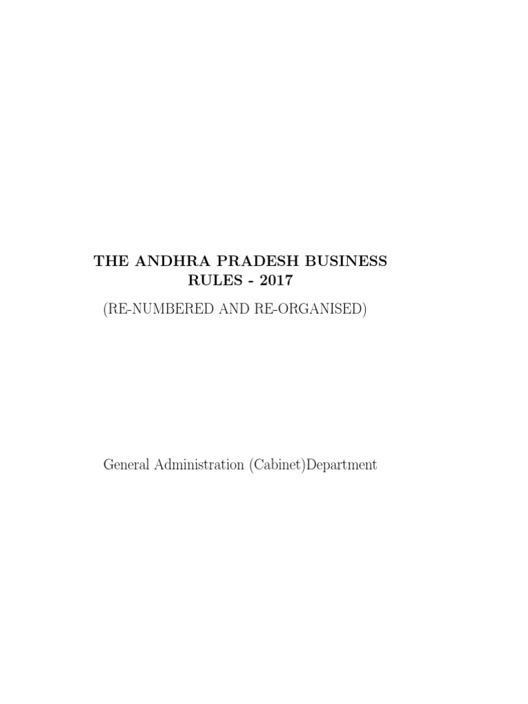 Business Rules | Download Free PDF | Bill (Law) | Cabinet (Government)