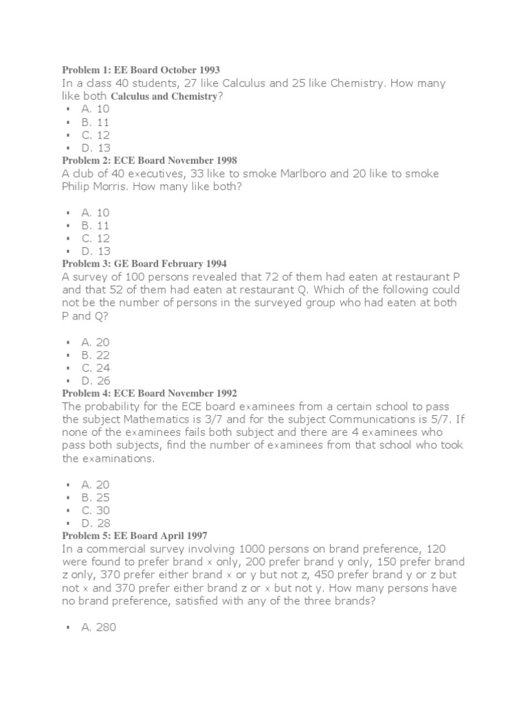 Venn Diagram Permutation Combination and Probability | PDF | Test ...