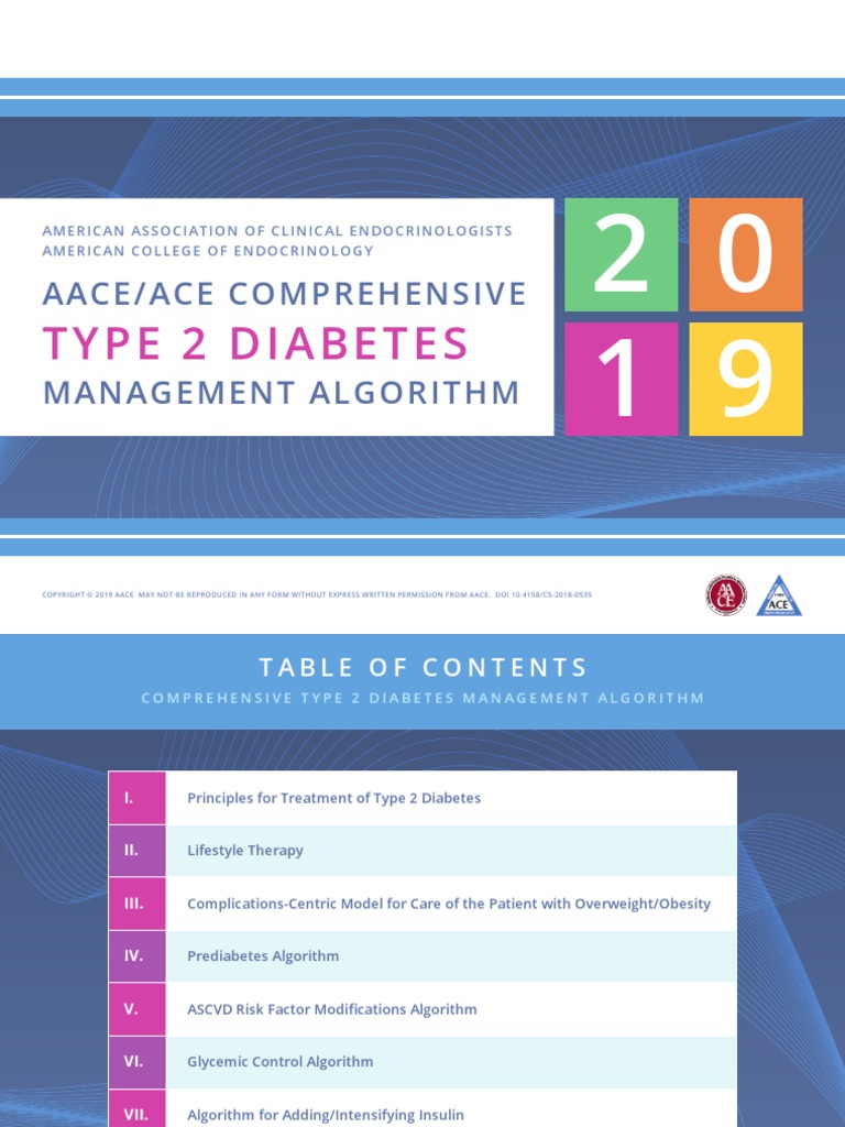AACE 2019 Diabetes Algorithm FINAL ES | PDF | Diabetes Management ...