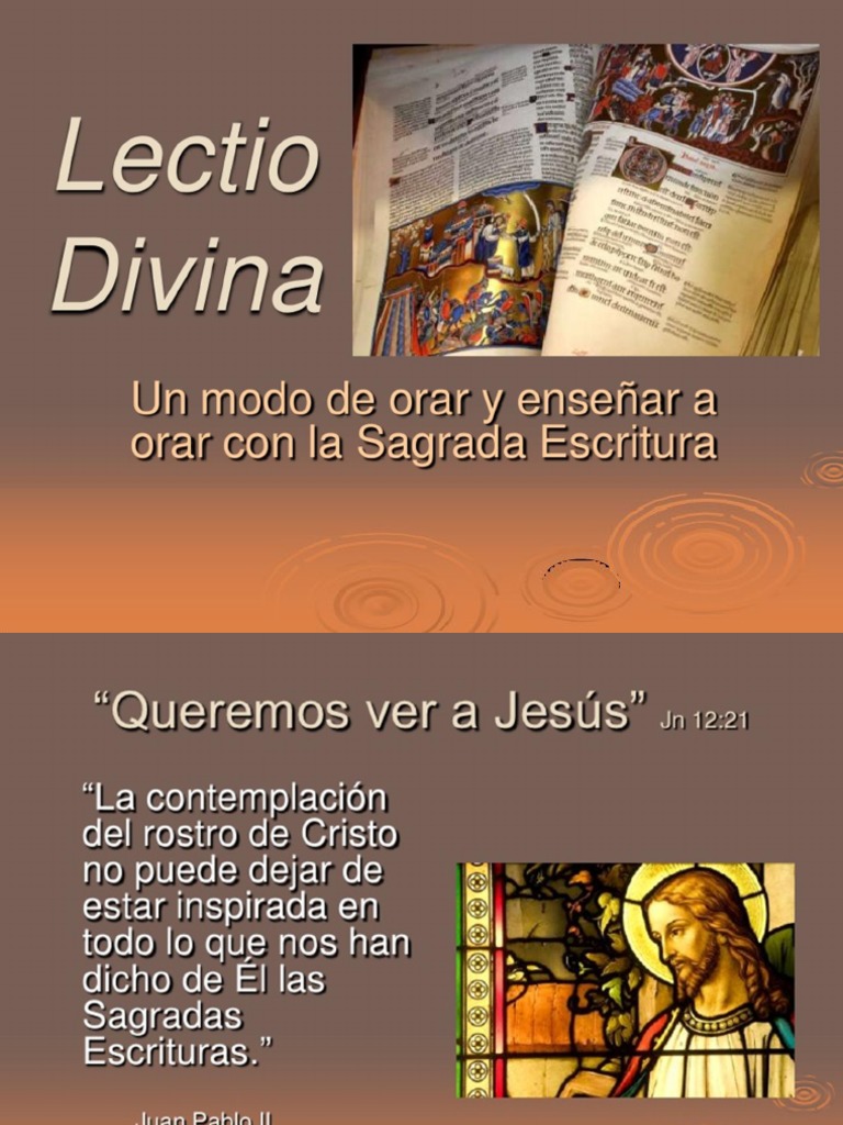 Lectio Divina Presentación | PDF