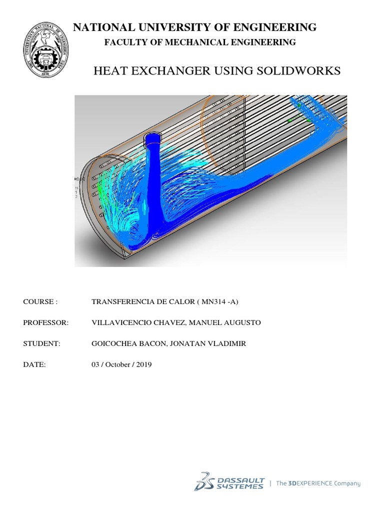 Heat Exchanger Using Solidworks | PDF | Thermal Conductivity | Heat ...